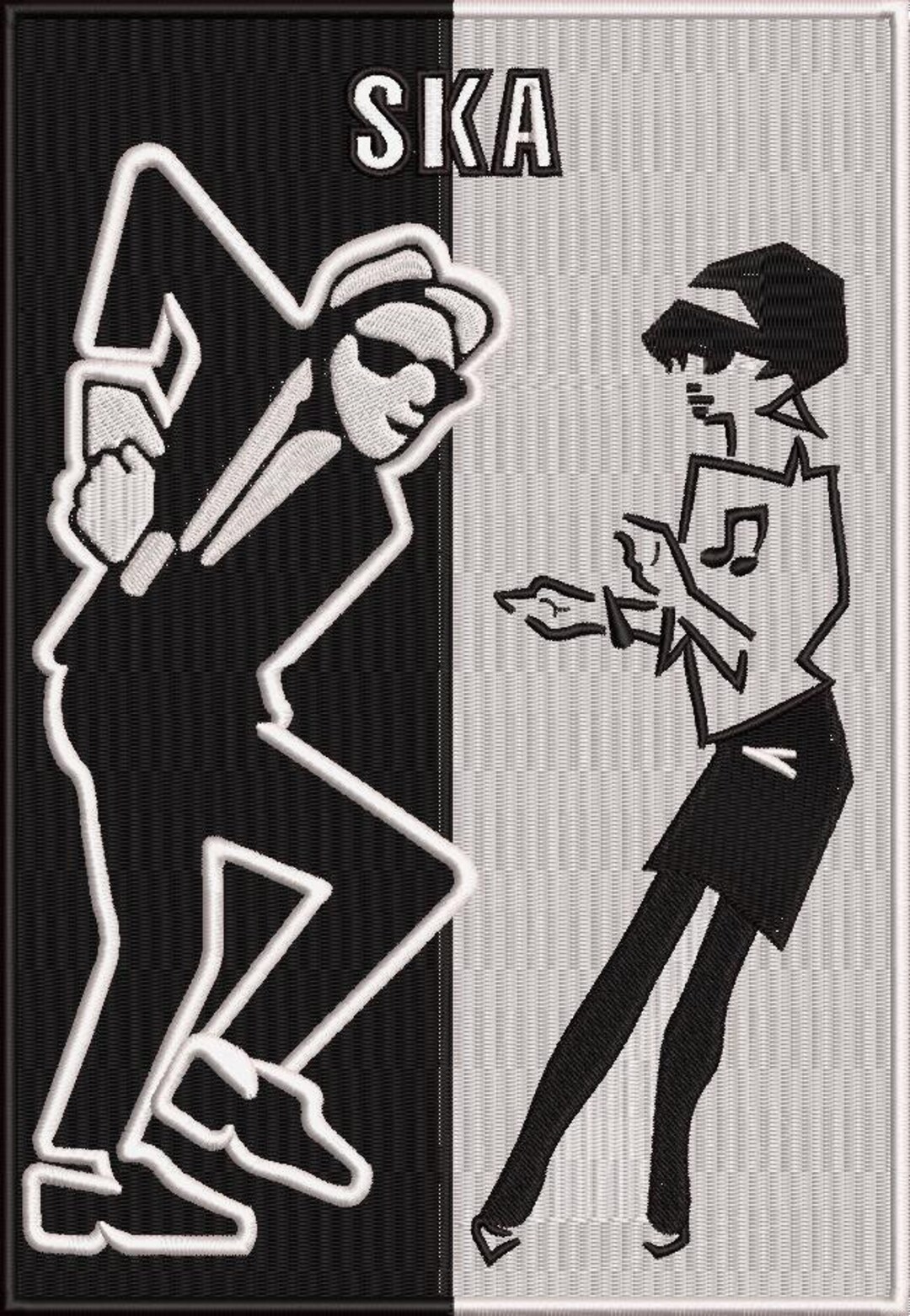 Ska Boy and Girl Machine Embroidery Boy and Girl Embroidery Design Mod ...