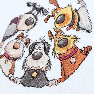 Dogs Squad Ring Puppy Lovers Machine Embroidery Files Design - Etsy
