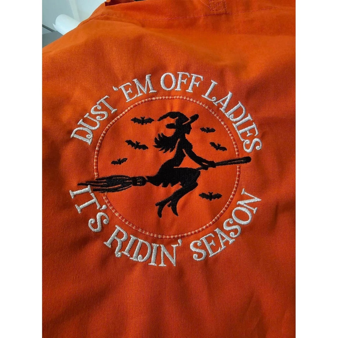 Riding Season Witch Machine Embroidery Design: Spooky Halloween (JEF ...