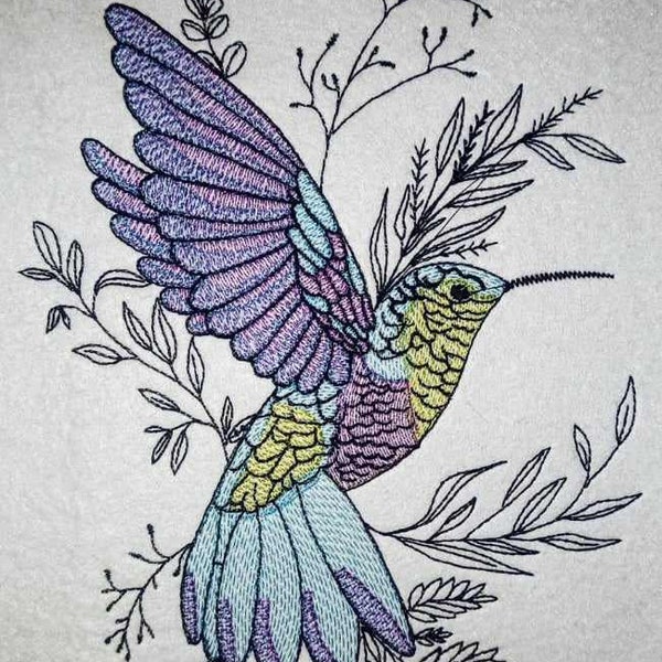 Hummingbird Embroidery Pattern - Etsy