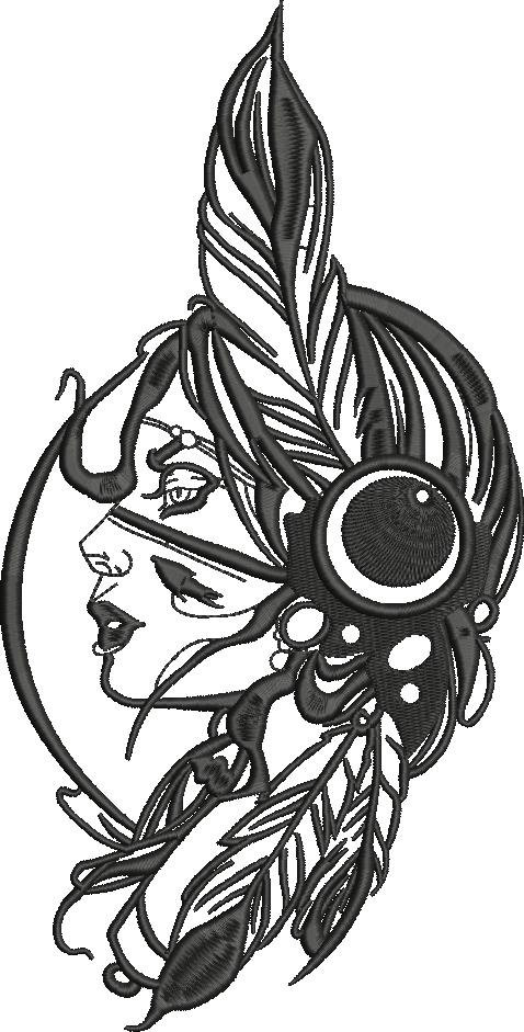 Native African Art Machine Embroidery Design African Art - Etsy