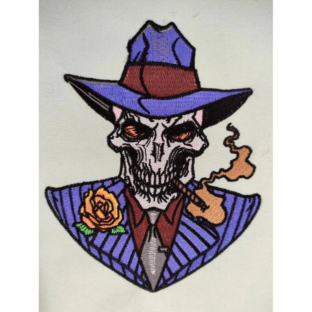 Cowboy Skeleton Machine Embroidery Design Cowboy Embroidery Design ...