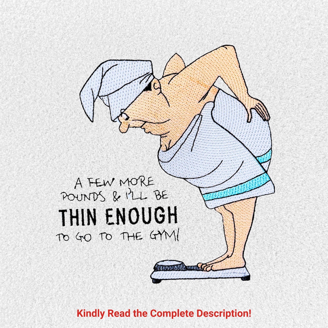 Funny Lady Gym Quote Machine Embroidery Design Humorous Gym Saying ...