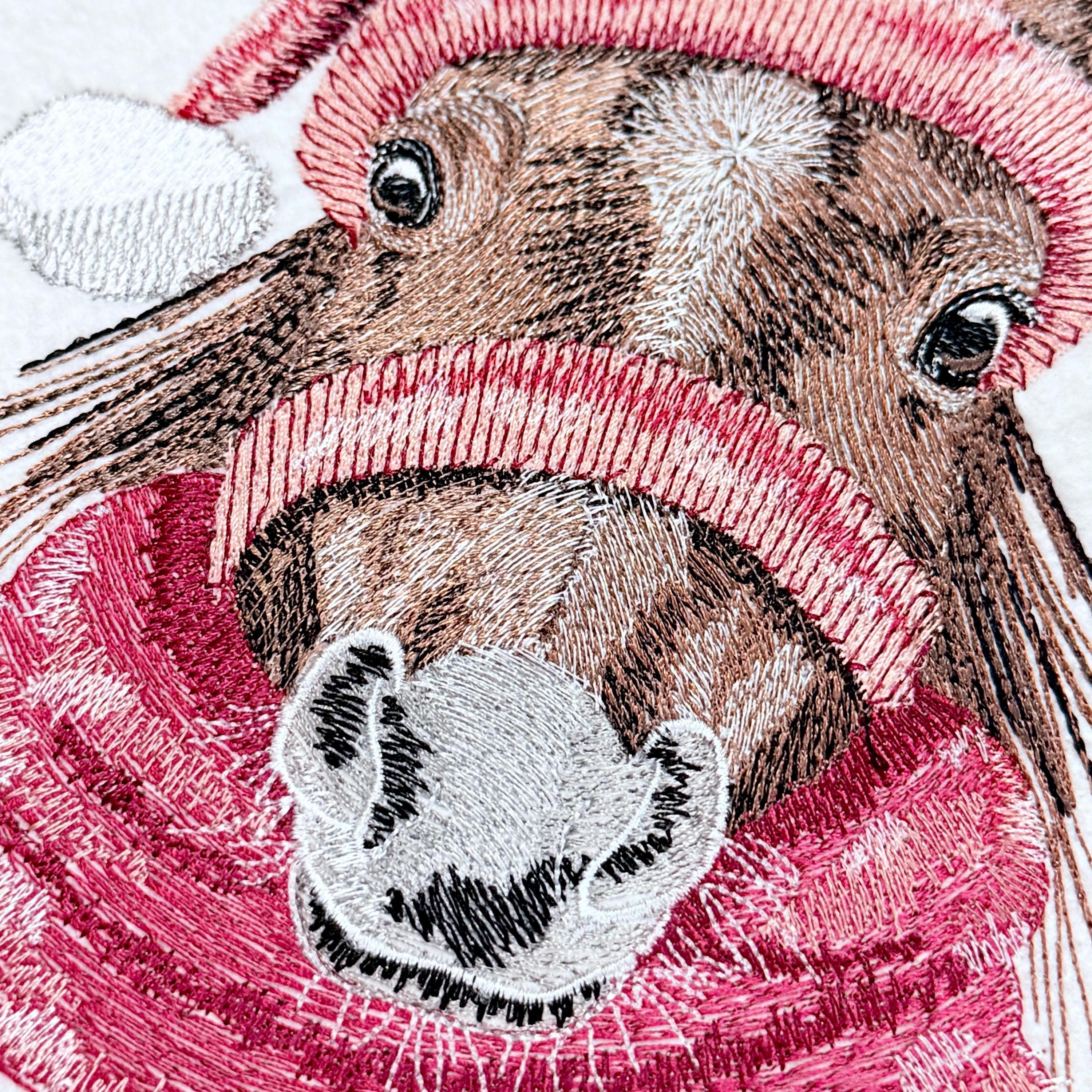Santa Hat Horse Machine Embroidery Design Christmas Pattern Holiday ...