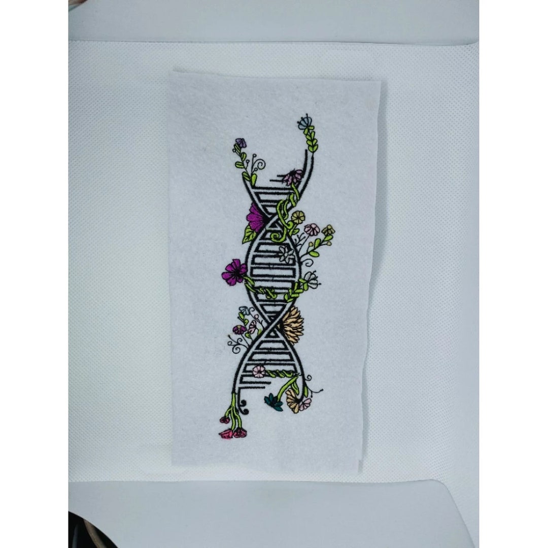 Nature in My DNA Machine Embroidery Design DNA Embroidery Design Nature ...