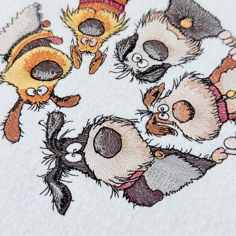 Dogs Squad Ring Puppy Lovers Machine Embroidery Files Design - Etsy
