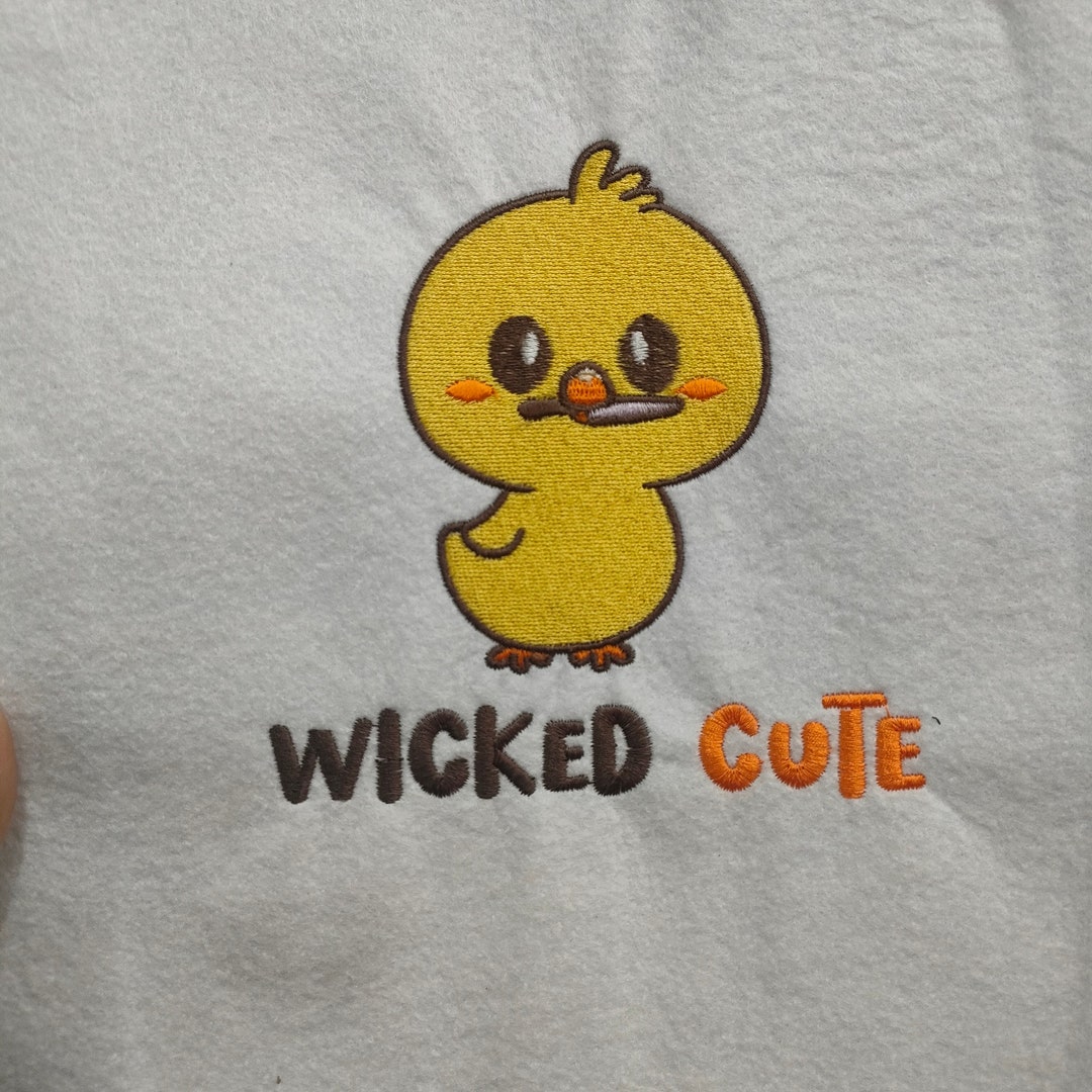 Wicked Cute Duckling Machine Embroidery Design Cute Duckling Embroidery ...