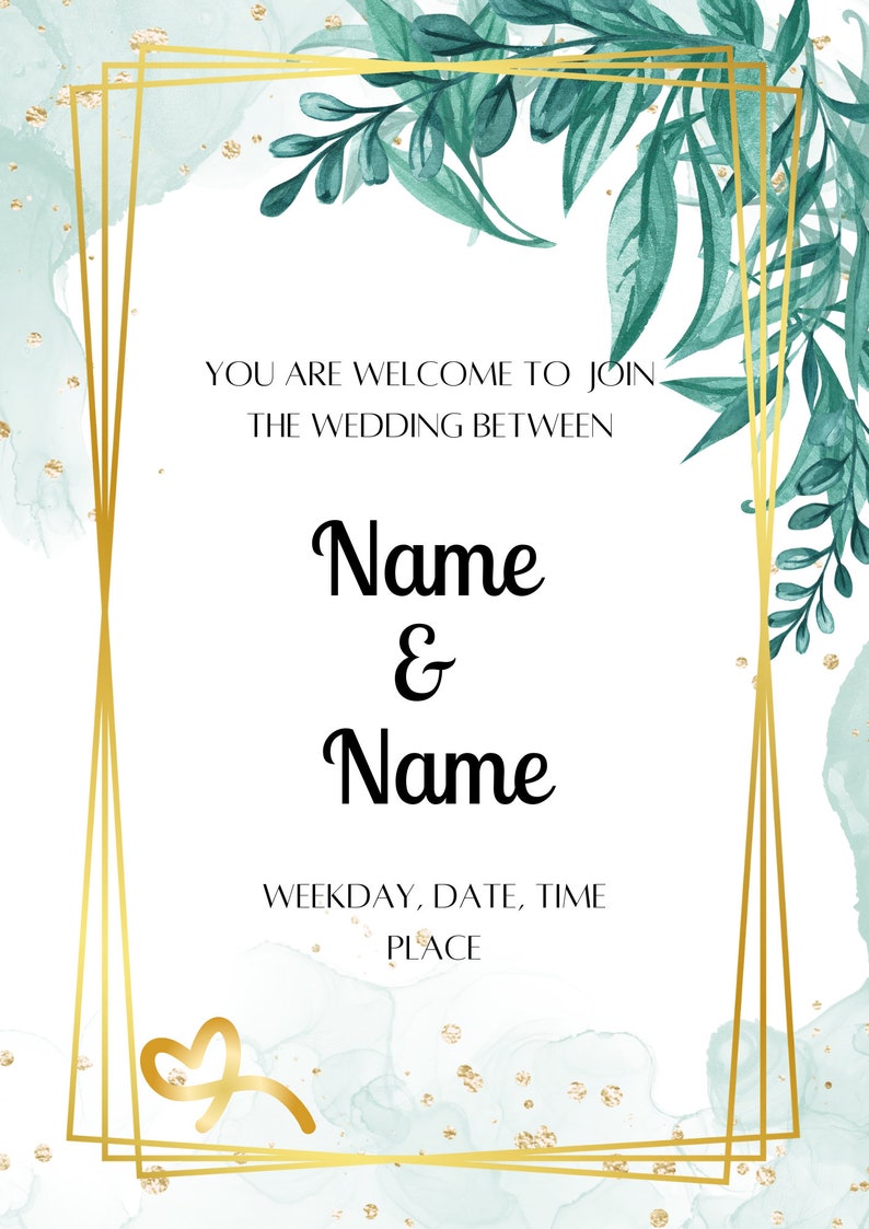Wedding Invitation Templates | Wedding Invitations | Printable Template ...