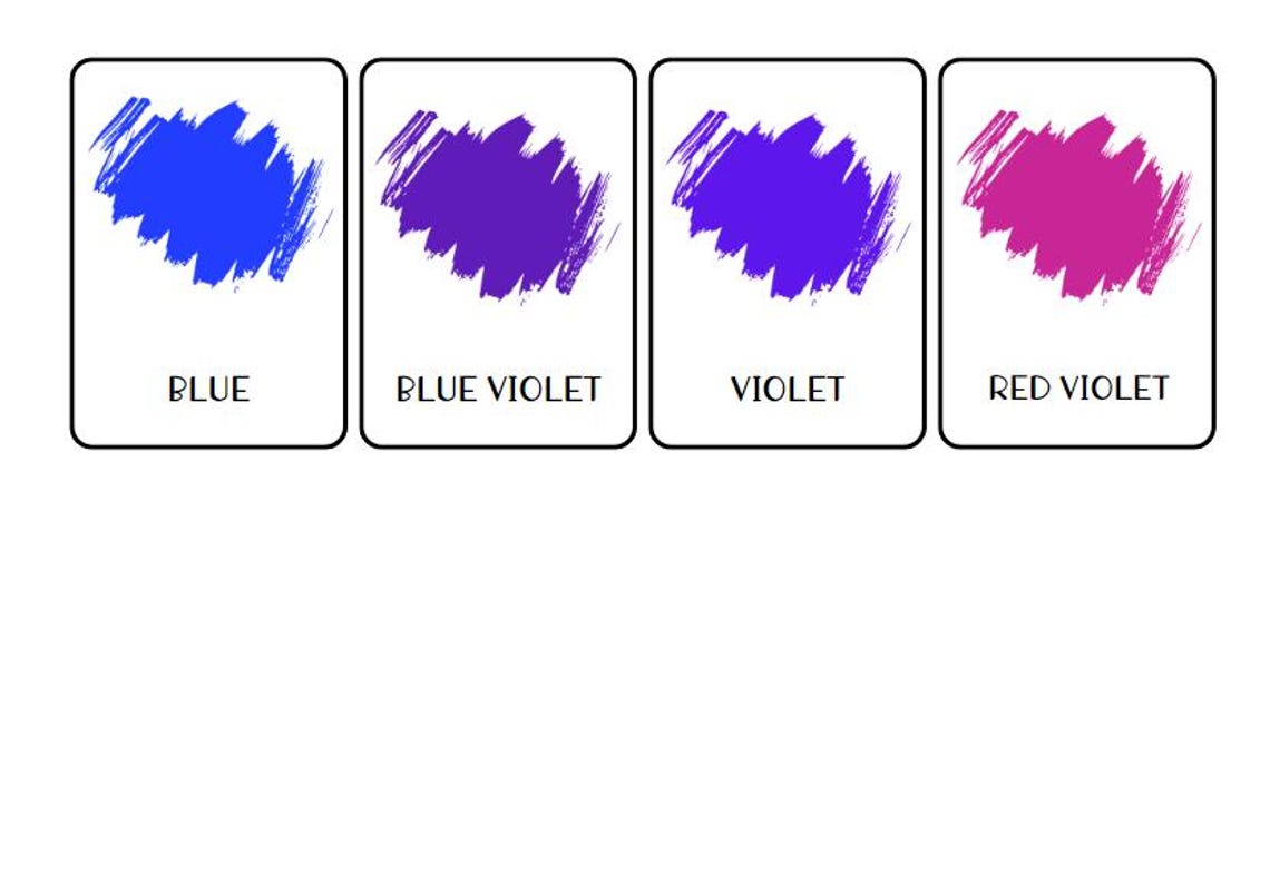 Flashcards Colors | Pre-school Learning | Color Learning - Etsy