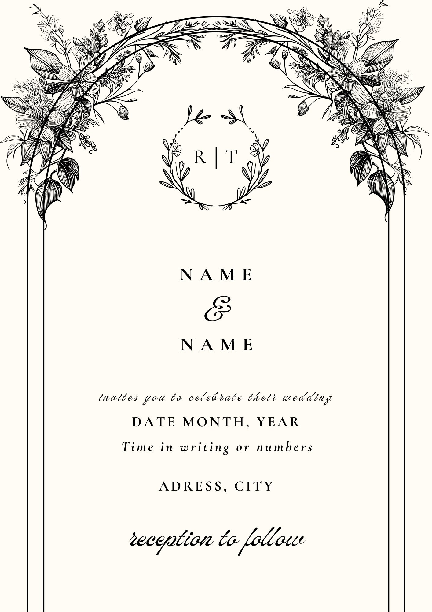 Wedding Invitation Templates | Wedding Invitations | Printable Template ...