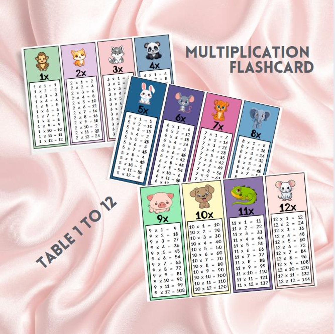 Flashcards for Kids - Printable PDF - Etsy