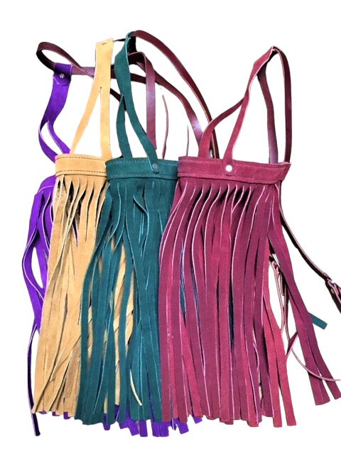 Leather Fringe Fly Mask - Etsy