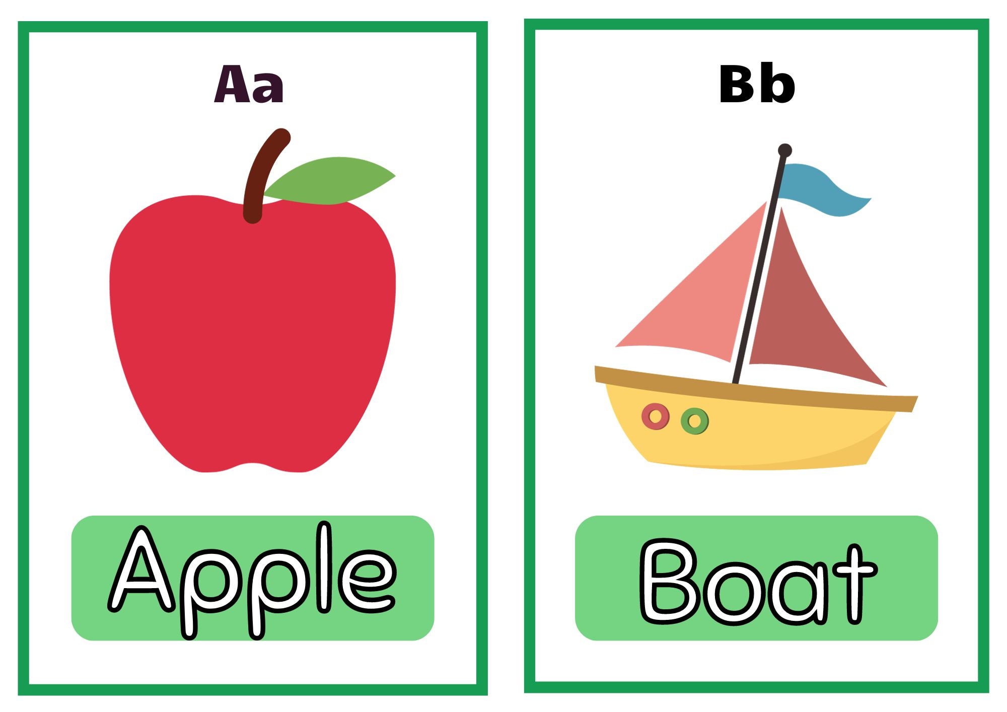 Printable Alphabet Flashcards Game - Fun ABC Learning Activity ...