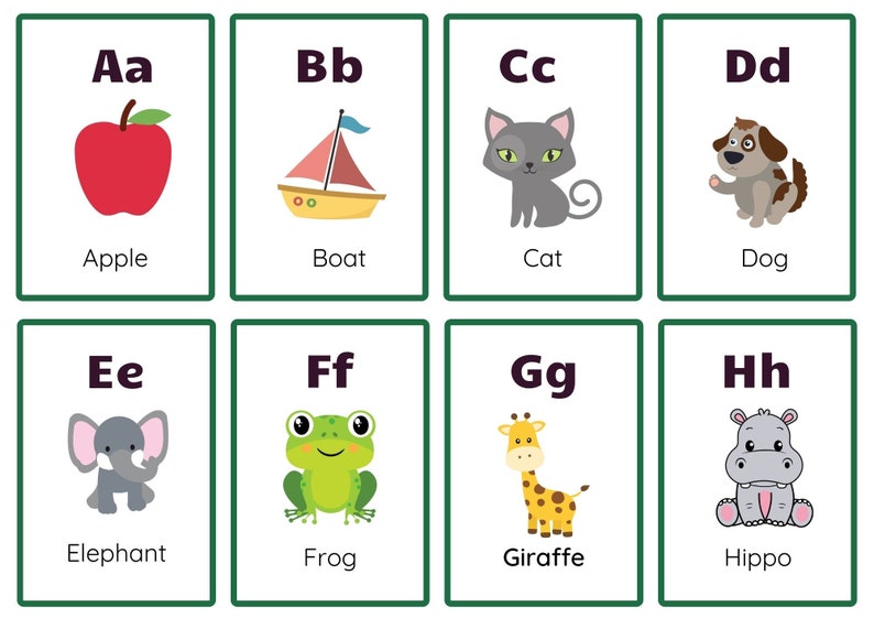 Printable Alphabet Flashcards Game - Fun ABC Learning Activity ...