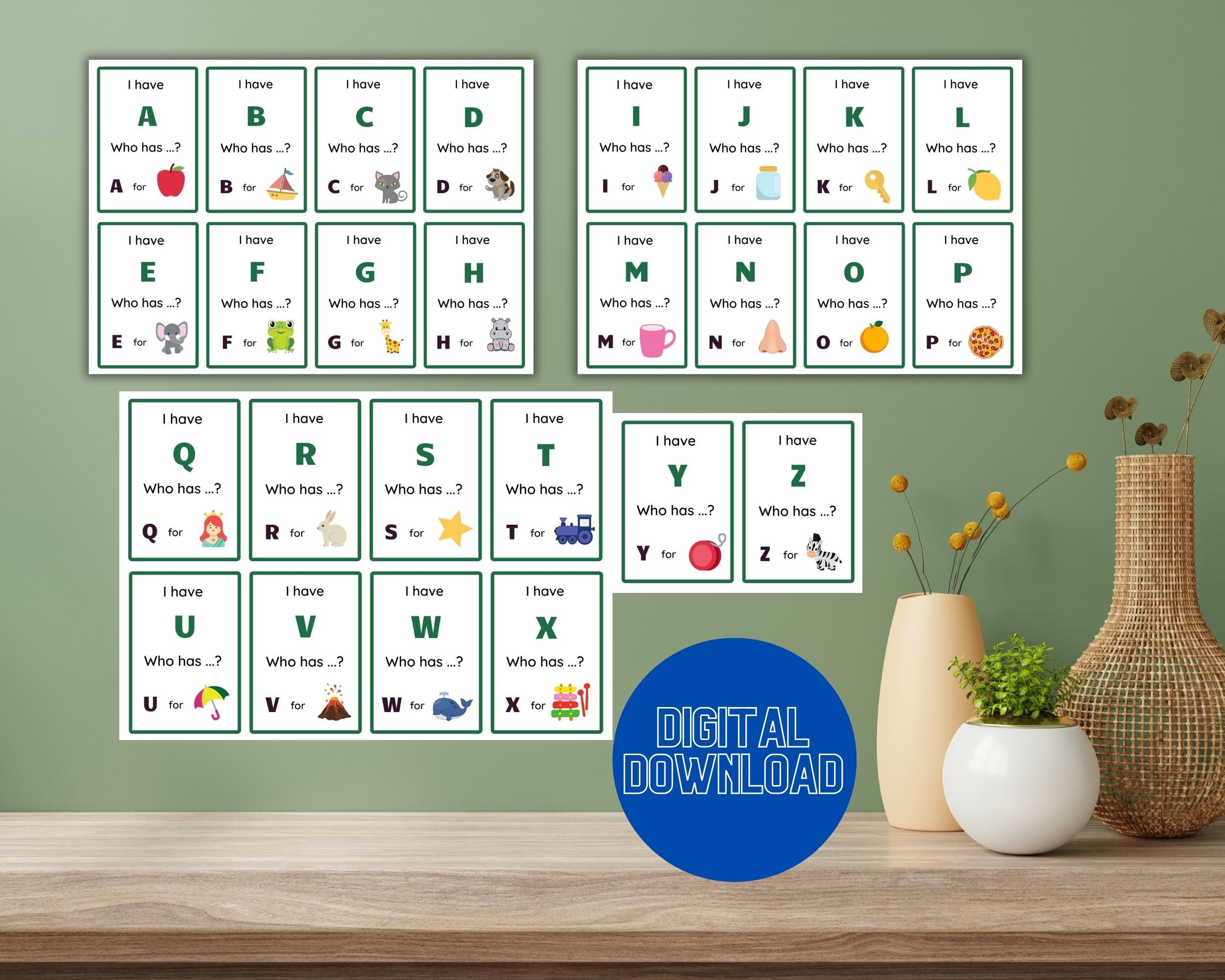 Printable Alphabet Flashcards Game - Fun ABC Learning Activity ...