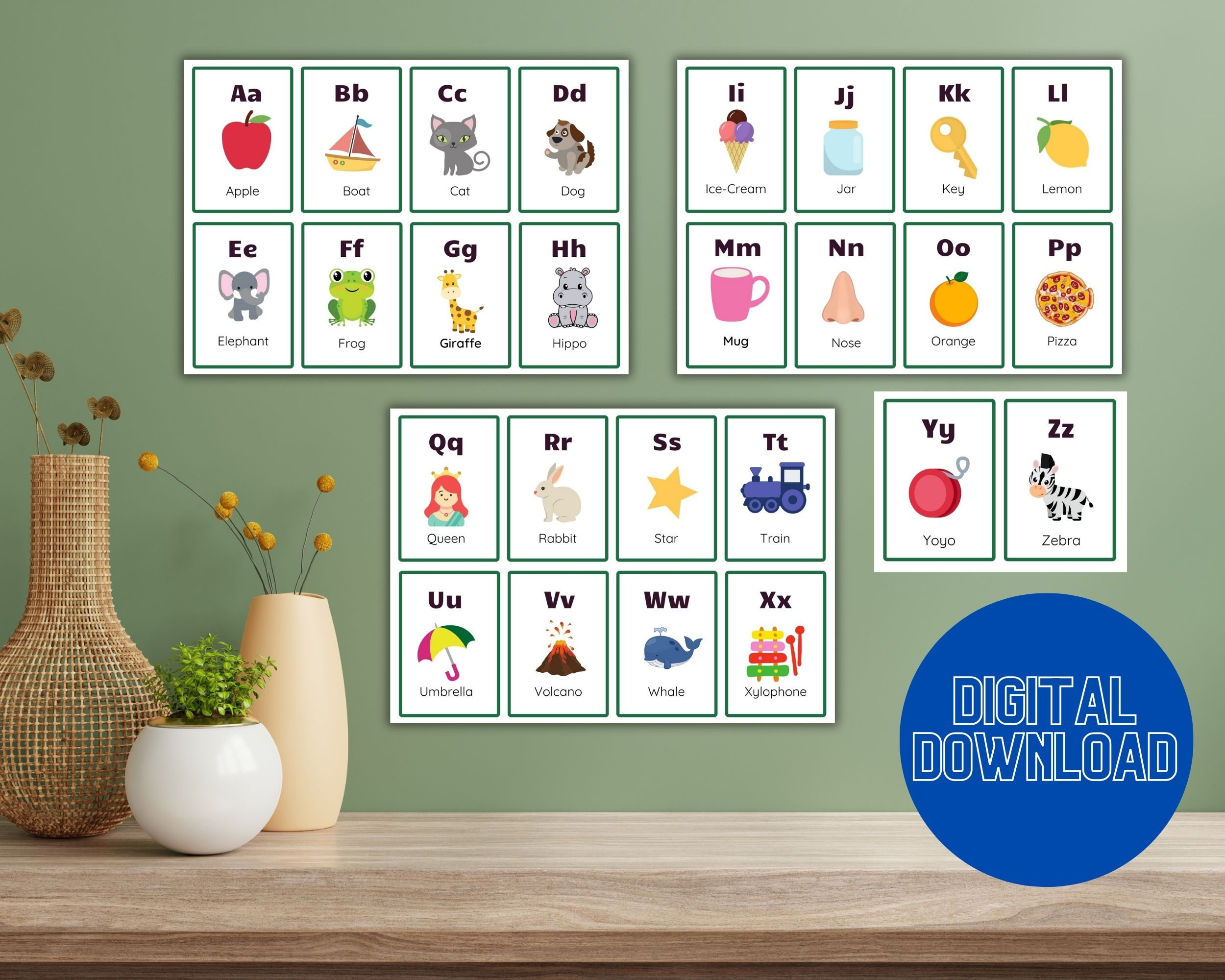 Printable Alphabet Flashcards Game - Fun ABC Learning Activity ...