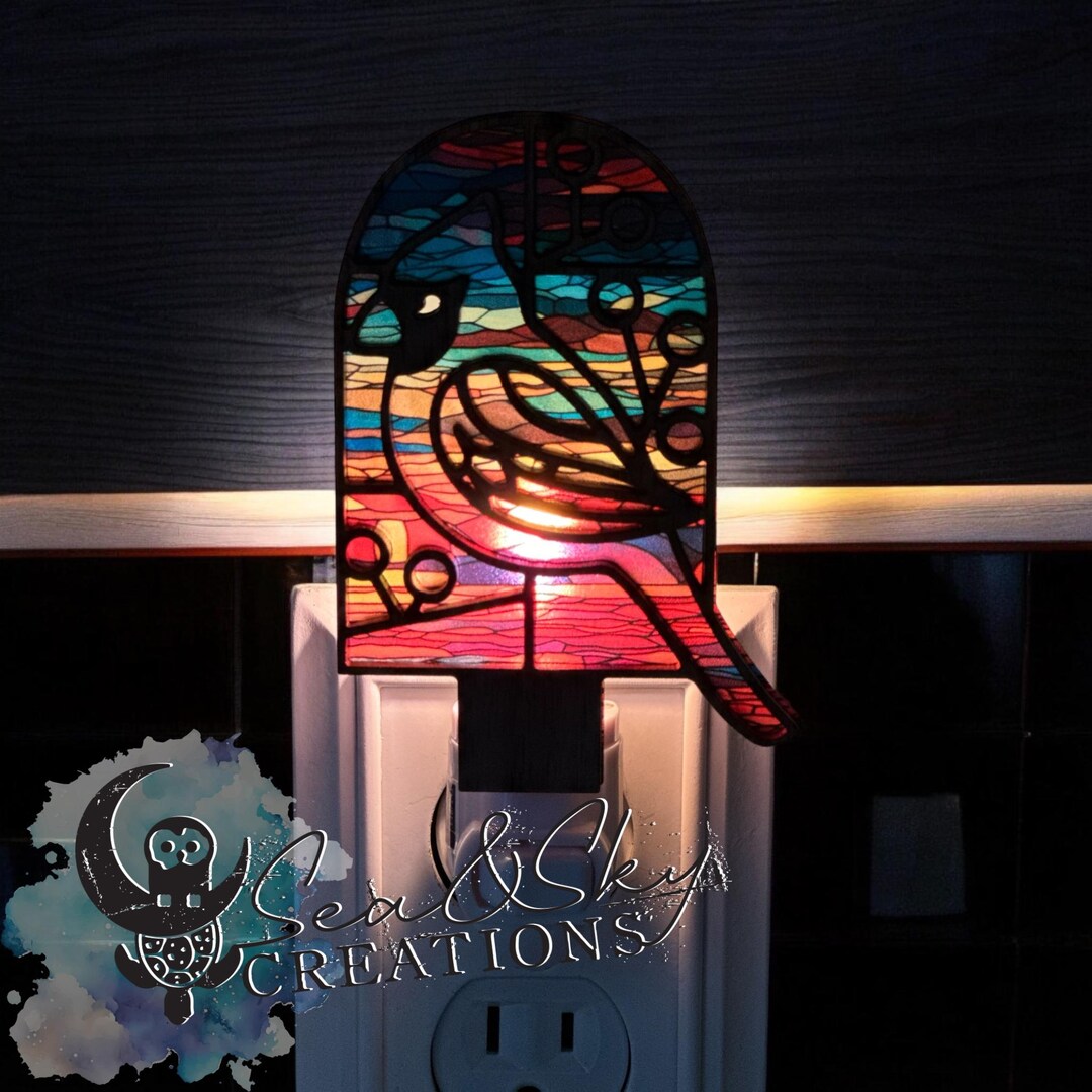 Cardinal Night Light - Etsy