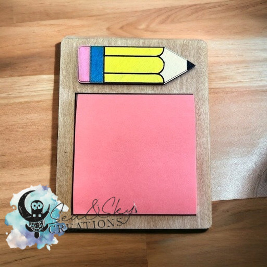 Pencil Sticky Note Holder - Etsy