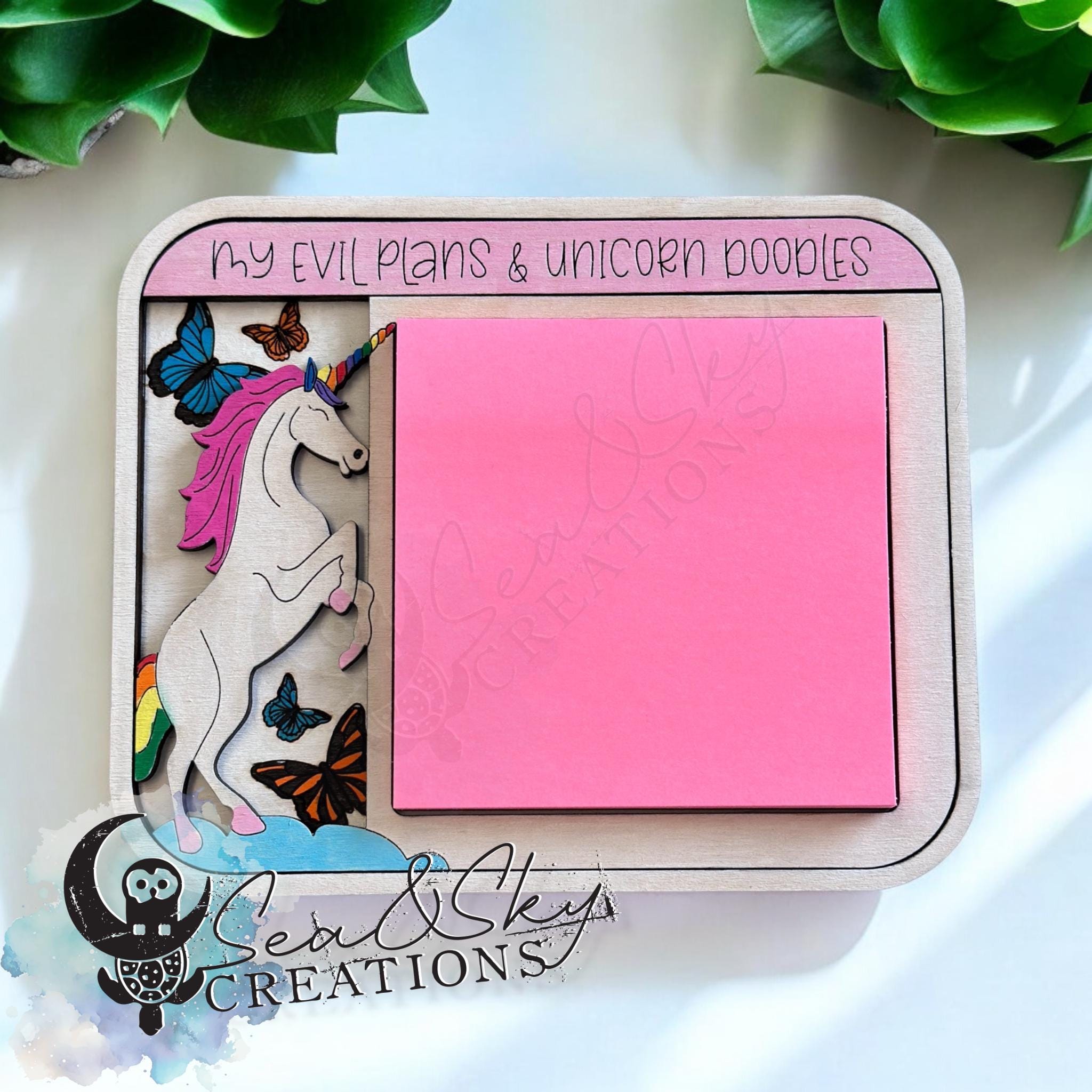 Unicorn Sticky Note Holder - Etsy