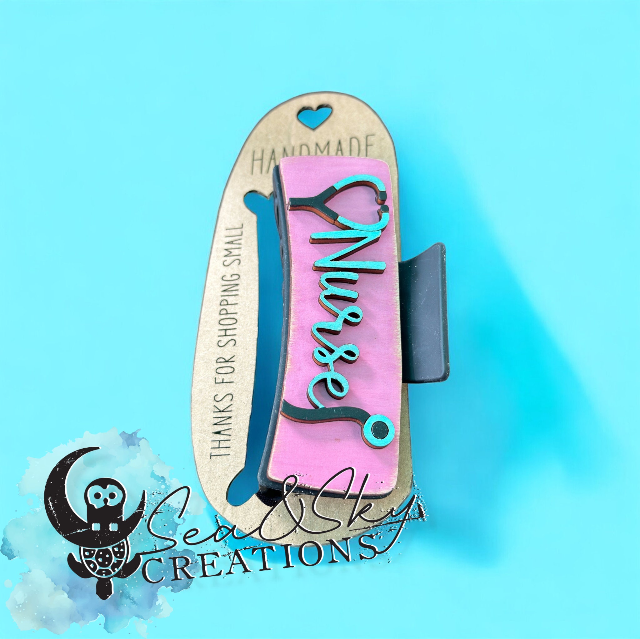 Nurse Hair Claw Clip - Etsy