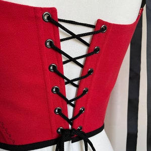 Red Corset Black Corset Top Women Corset With Bow Trend Corset Romantic ...