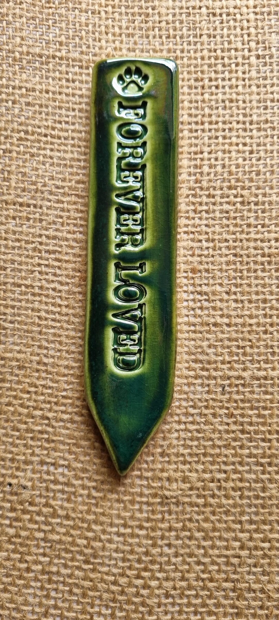 Forever Loved Labels, Remembrance Plant Labels, Terracotta Plant Marker ...