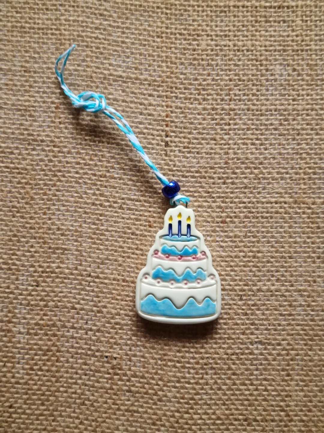 Pottery Ceramic Gift Tags Happy Birthday Cake - Etsy