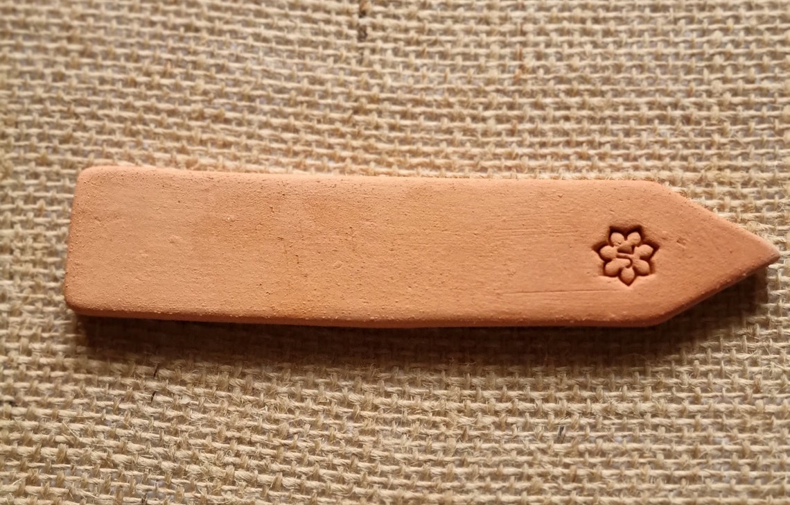 Pottery Ceramic Herb Plant Labels, Gardening Gift, Terracotta Herb ...