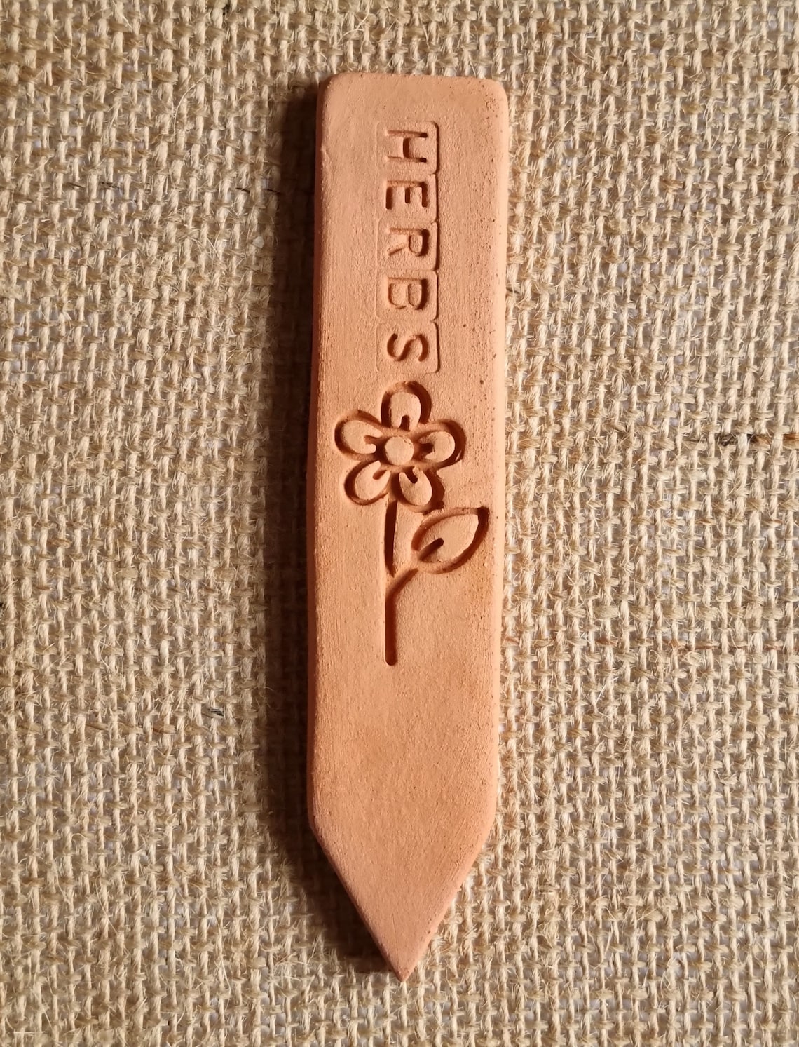 Pottery Ceramic Herb Plant Labels, Gardening Gift, Terracotta Herb ...
