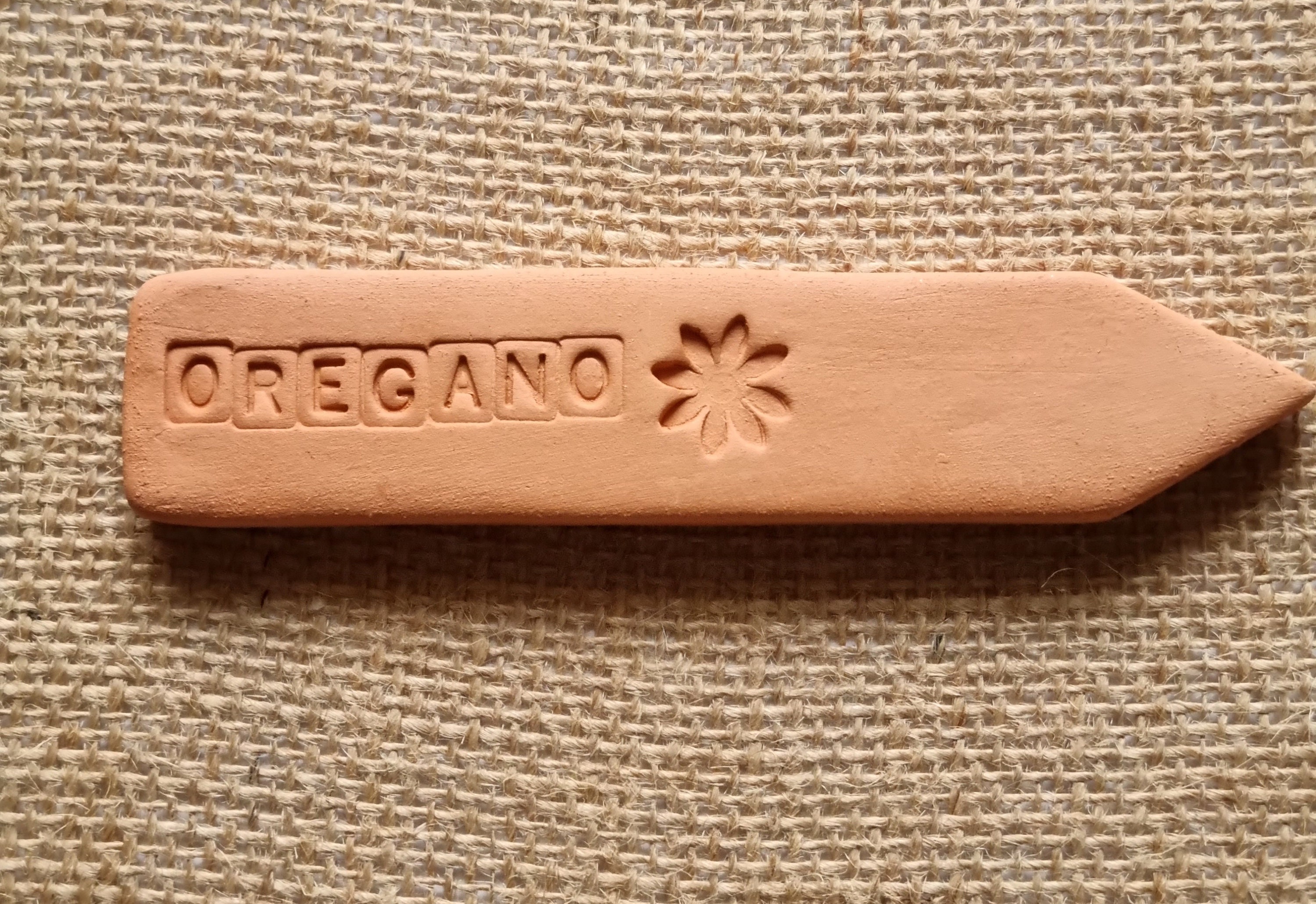 Pottery Ceramic Herb Plant Labels, Gardening Gift, Terracotta Herb ...