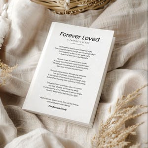 Minimalist Celebration of Life Program Template, Editable Canva Funeral ...