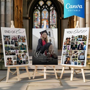 Gradute Appreciation Collage Posters Template Canva, Senior Year ...