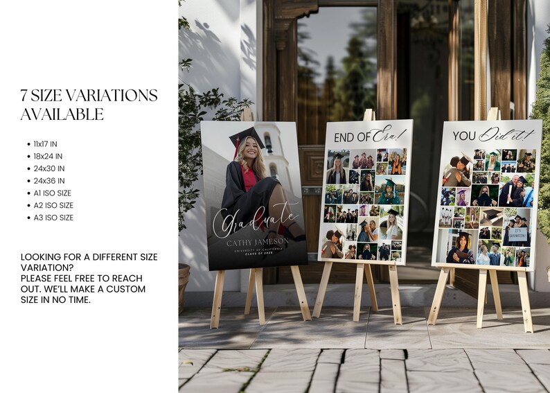 Gradute Appreciation Collage Posters Template Canva, Senior Year ...