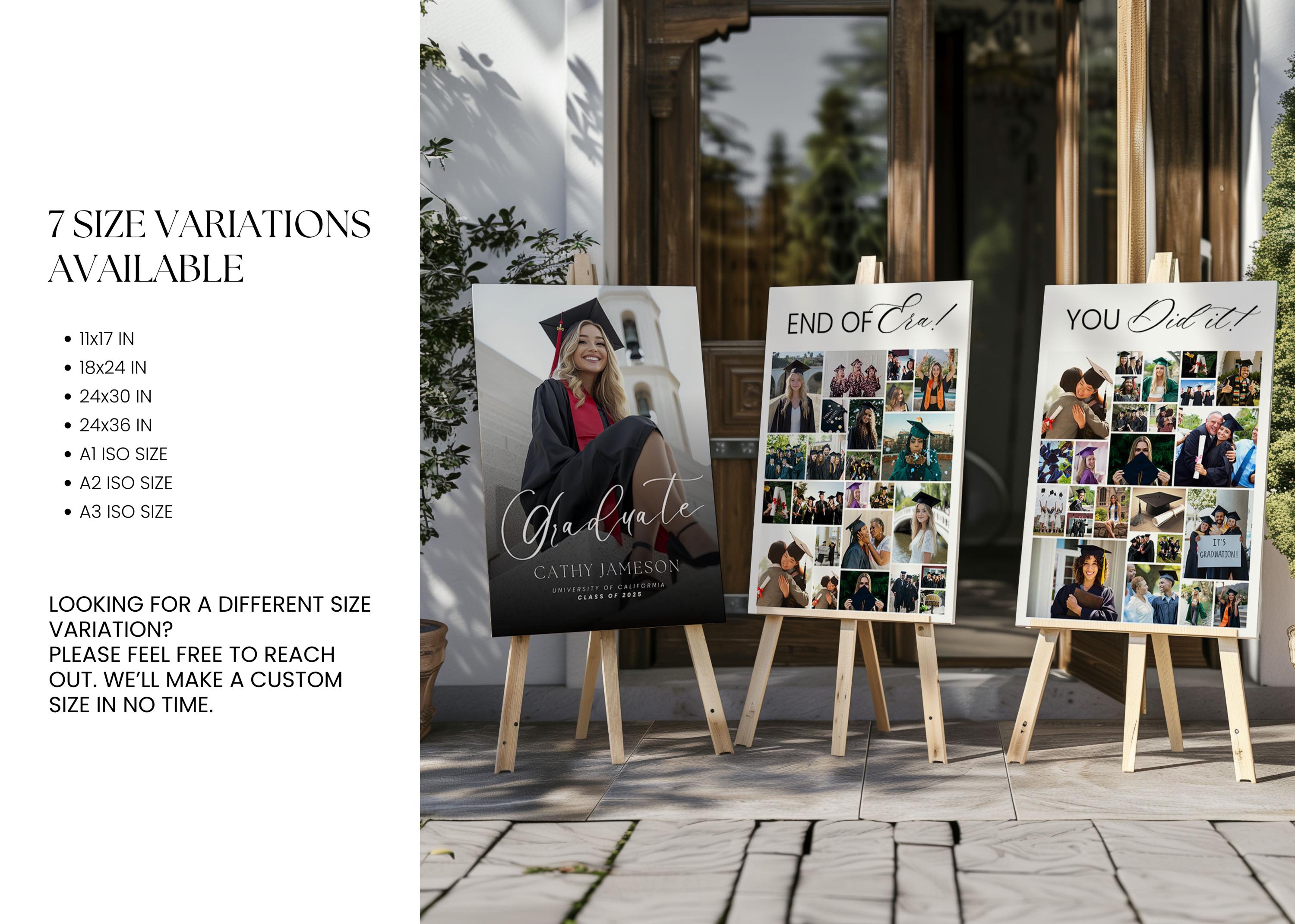 Gradute Appreciation Collage Posters Template Canva, Senior Year ...