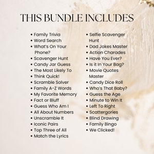 Family Reunion Games Bundle, Ready to Print Family Activity Games ...