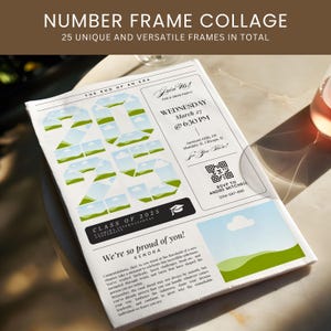 Senior Graduation Newspaper Announcement Gift Canva Template, Class of ...