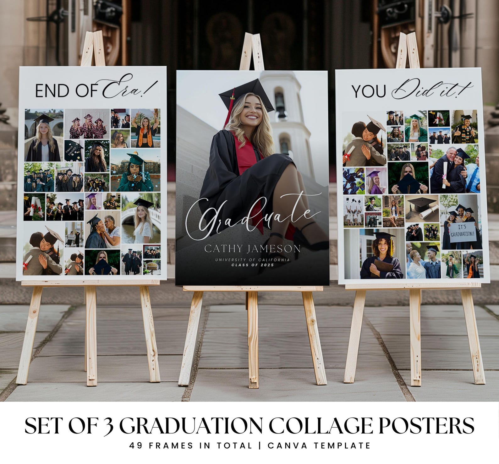 Gradute Appreciation Collage Posters Template Canva, Senior Year ...