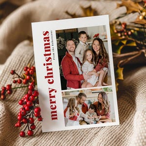 Simple 2024 Year in Review Christmas Card Canva Template, Editable ...