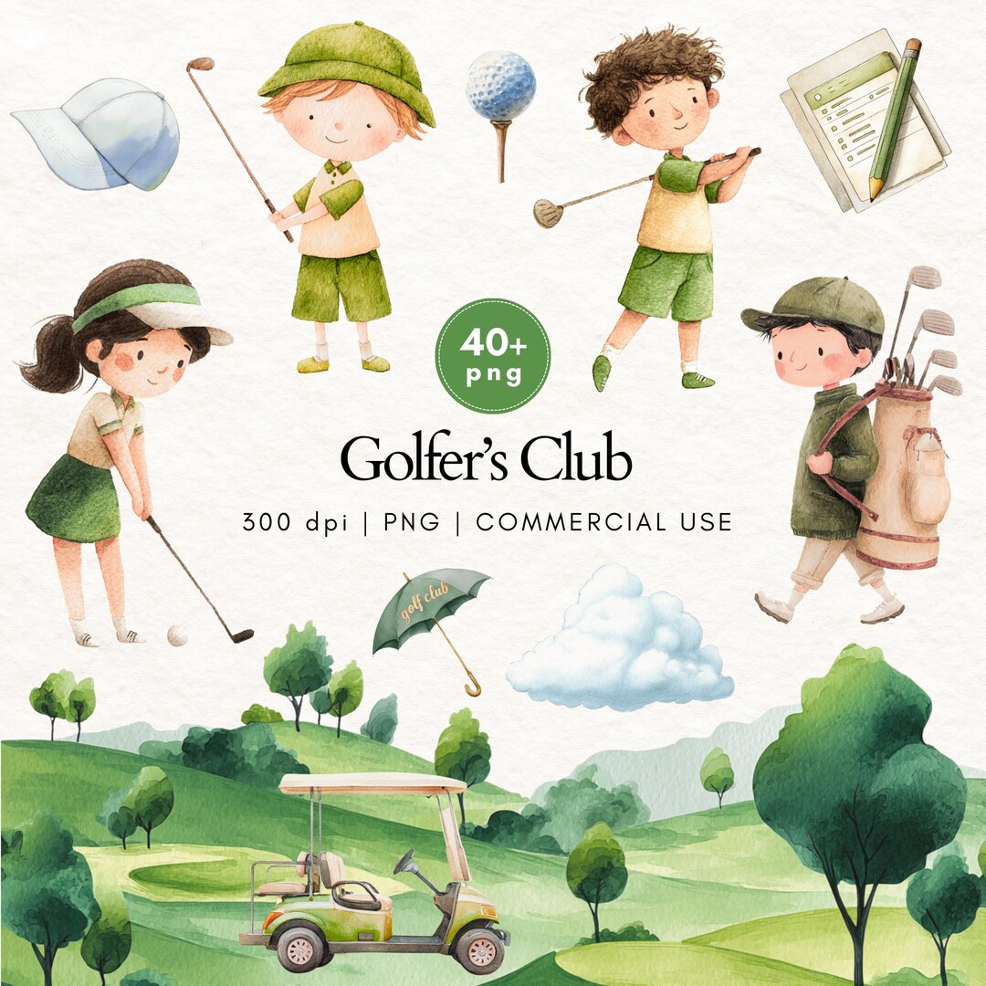 Golf Clipart, Golf Sports Clipart, Golf PNG, Golf Course, Golf Hobby ...