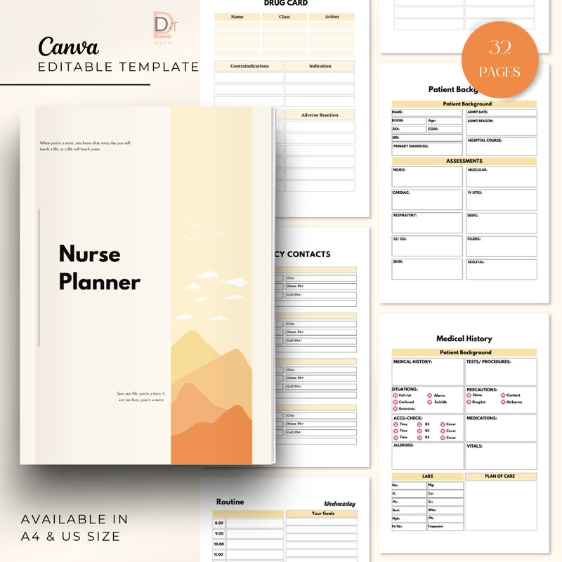 Nurse Planner - Etsy