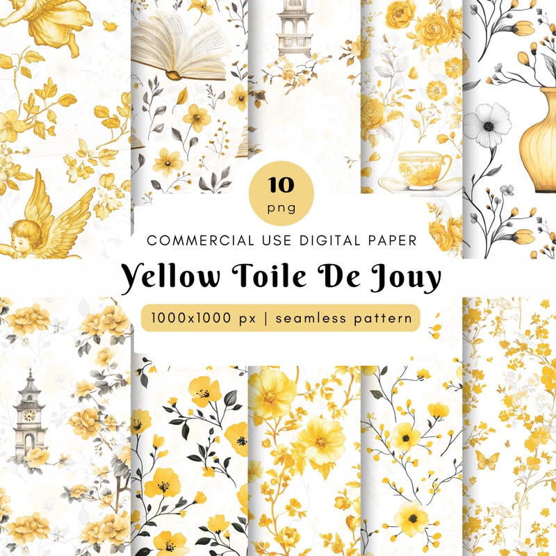 Yellow Chinoiserie Fabric - Etsy