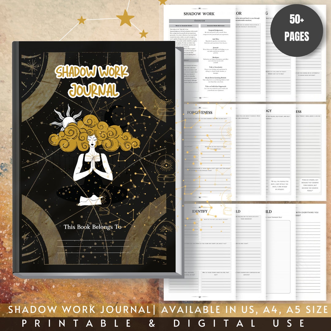 Shadow Work Journal Printable Journal Prompts Inner Child Healing Self ...