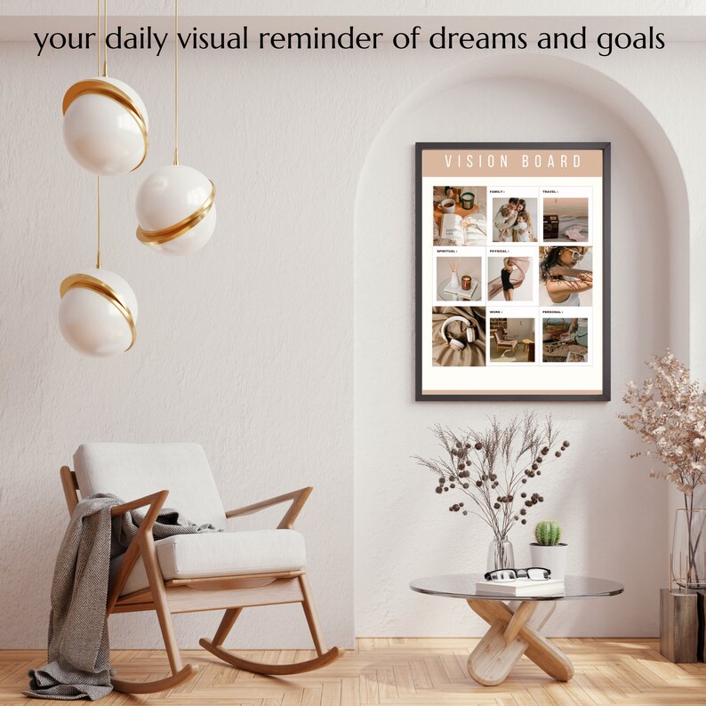 Vision Board Canva Template Dream Board Templates Manifestation Board ...