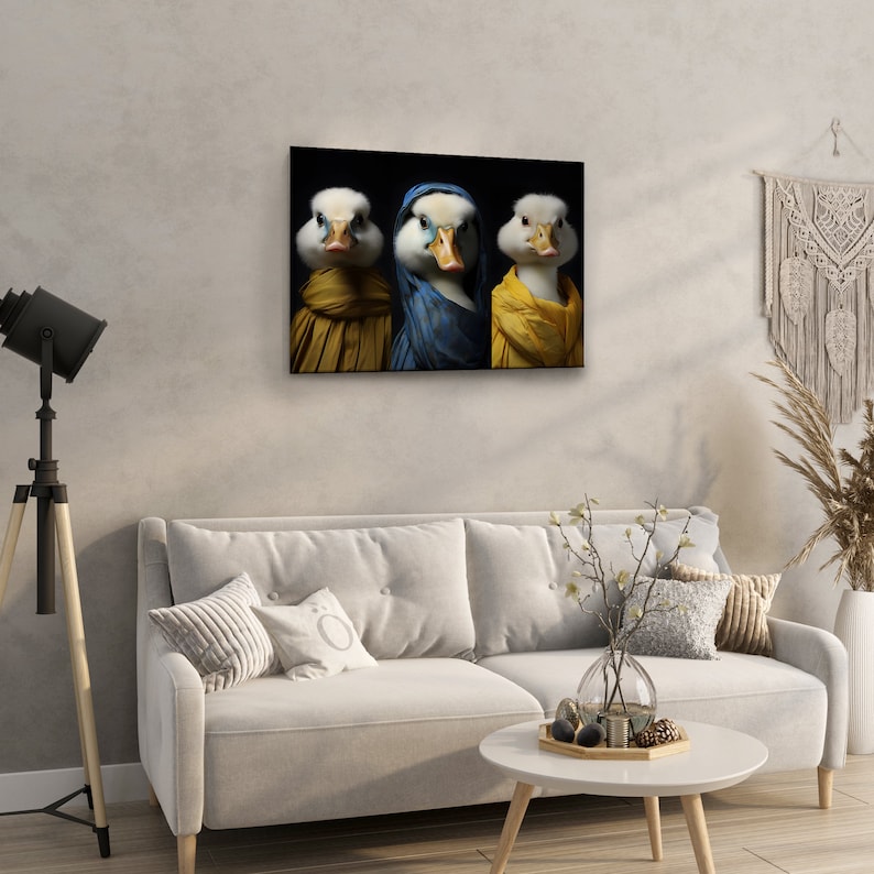 Cute Duckling Portrait Canvas Print – High-quality Duck Art - Etsy