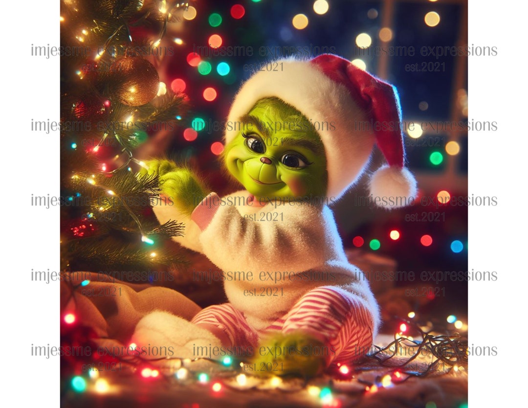 Baby Grinch Christmas Images 10 Pack PNG Digital Download, Instant ...