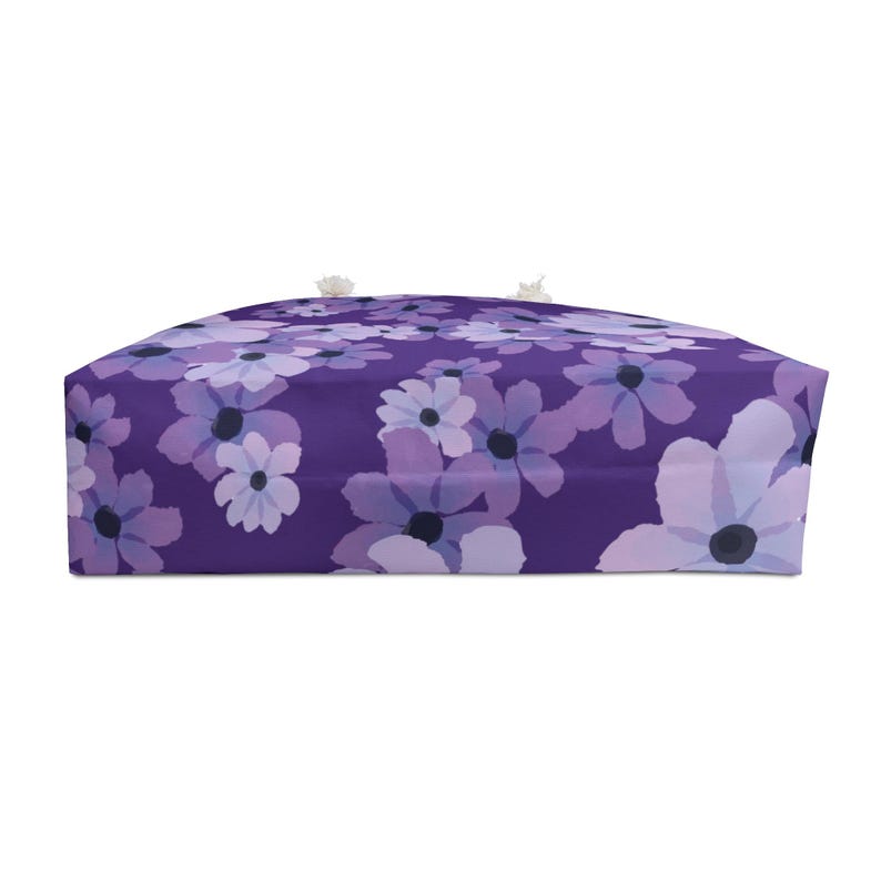Purple Flowers Weekender Bag - Etsy