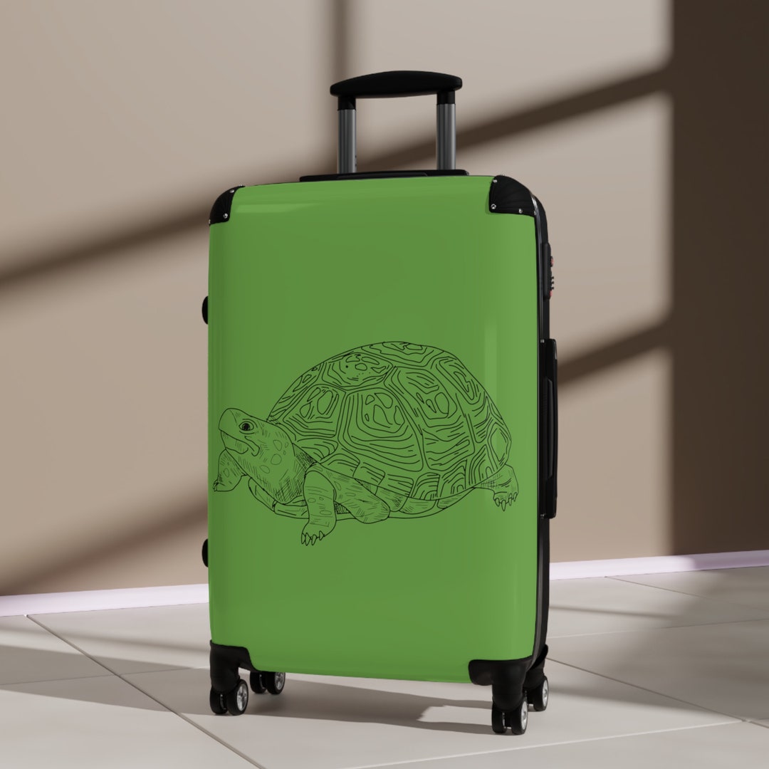 Green Turtle Suitcase - Etsy
