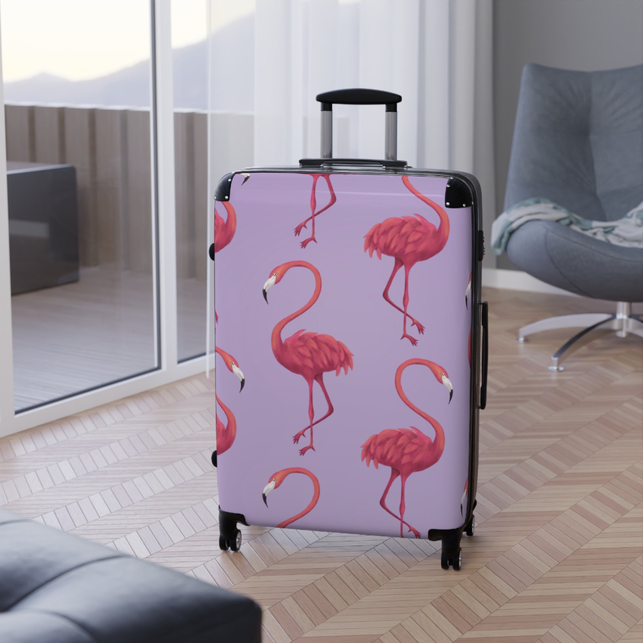 Flocking Flamingos - Suitcase - Etsy