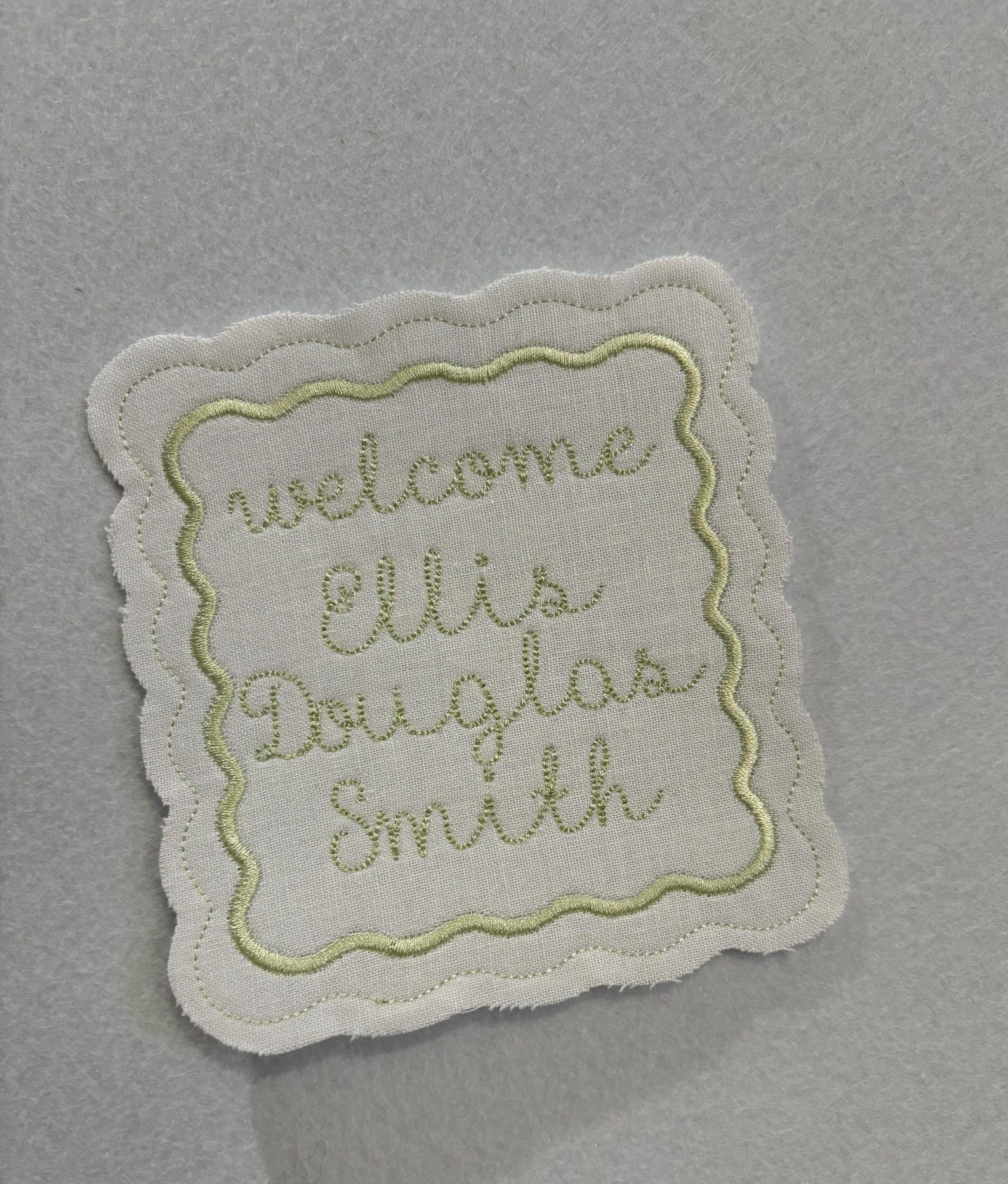 Embroidered Monthly Milestone Cards With Monogram - Etsy