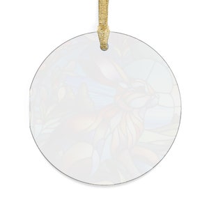 Rabbit Stained Glass Style Acrylic Ornament 3.5 Bunny Colorful ...